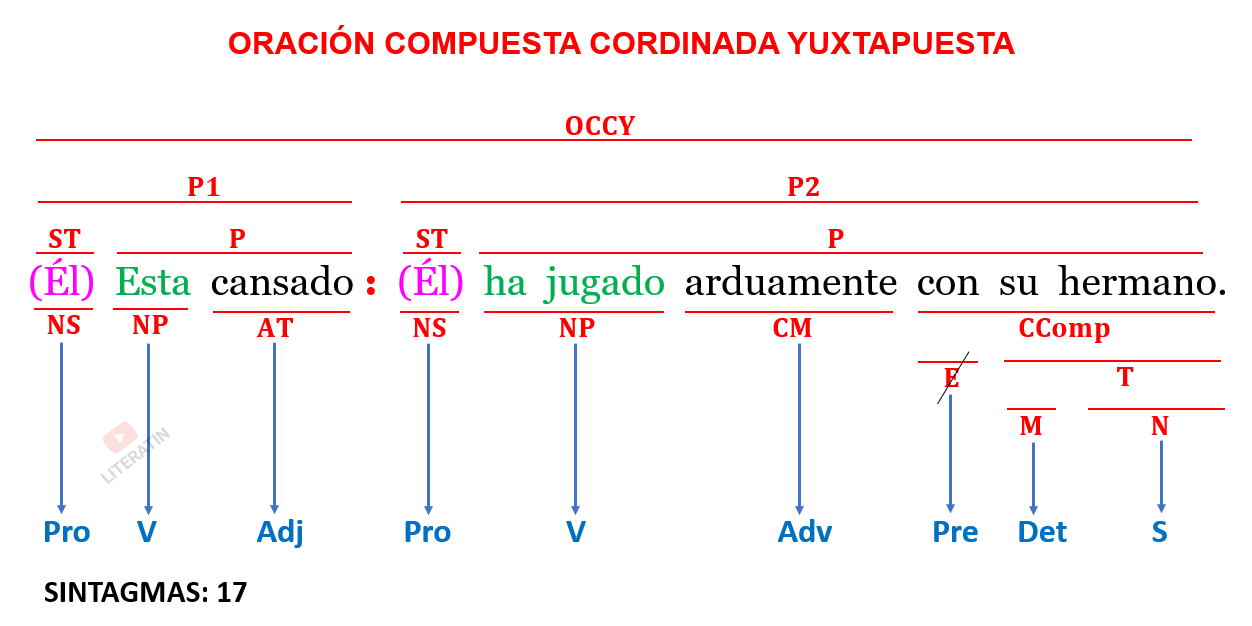 Oración Compuesta Yuxtapuesta | Análisis sintáctico
